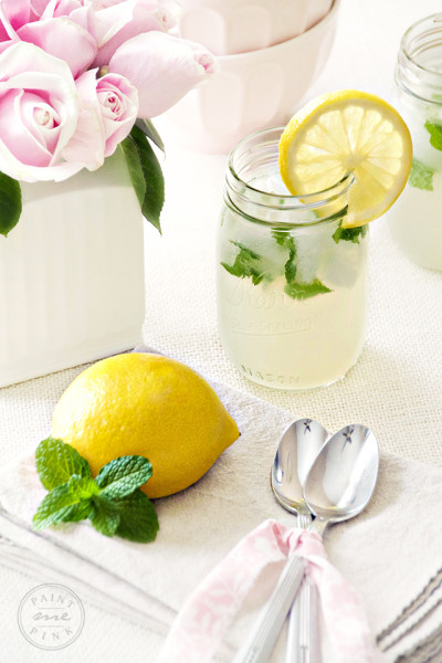 Mint Lemonade Recipe - Paint Me Pink