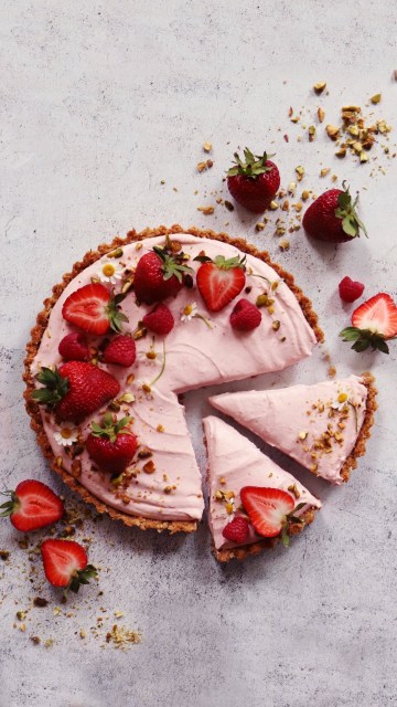 Strawberry Mousse Tart Recipe - Paint Me Pink